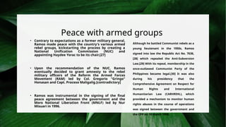 FIDEL V. RAMOS, LIFE, EARLY CHILDHOOD AND DEATHD | PPTX