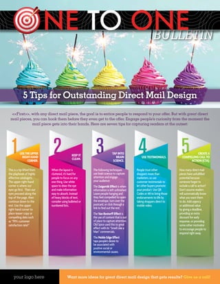 5 Tips Captivate Readers Direct Mail | PDF