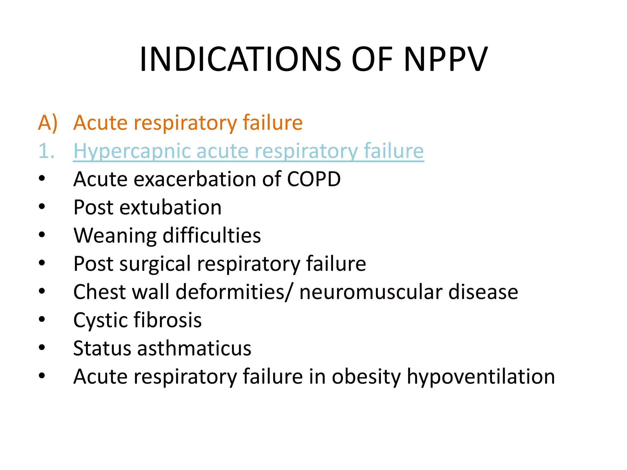 Non-invasive Ventilation | PPTX