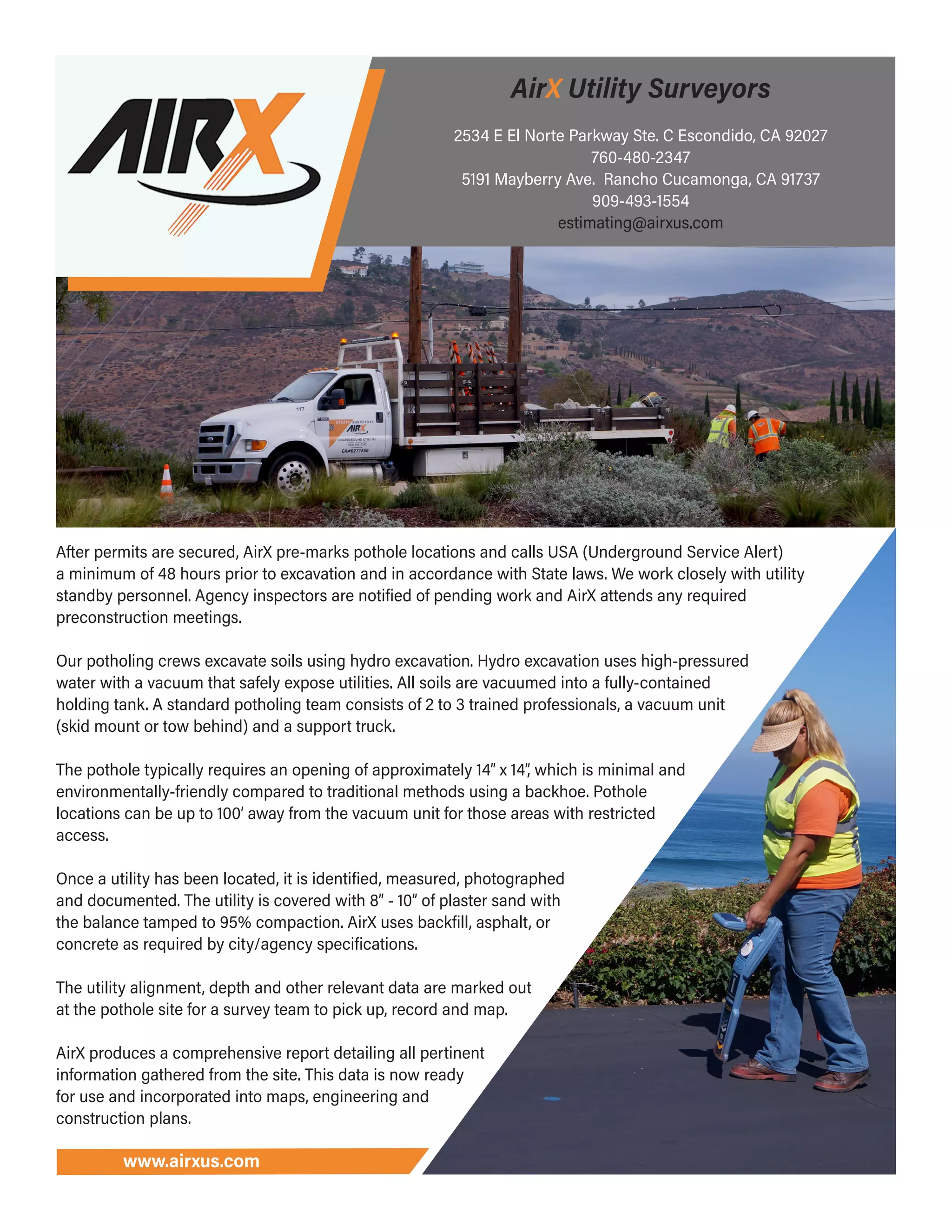 Project Approach - Potholing & Locating | PDF