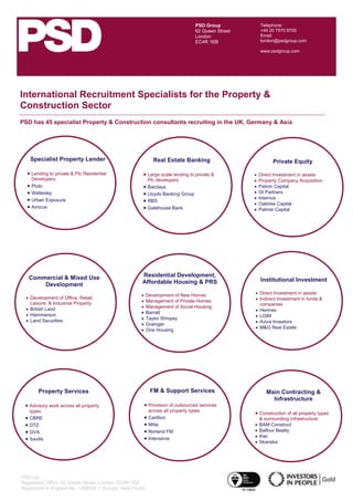 International Recruitment Specialists for the Property & Construction | PDF