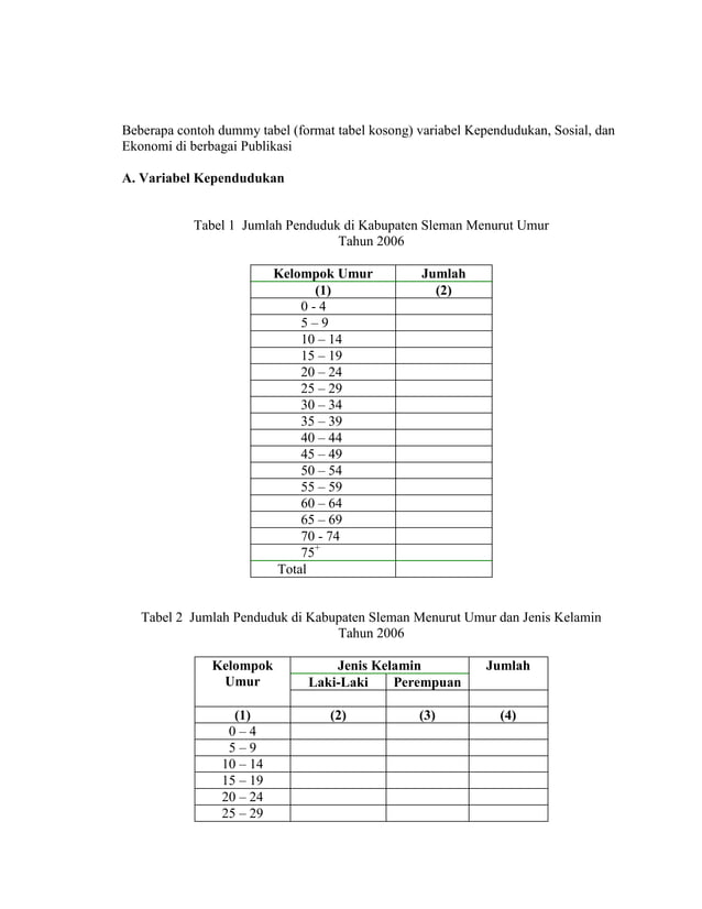 Beberapa contoh-dummy-tabel | DOCX