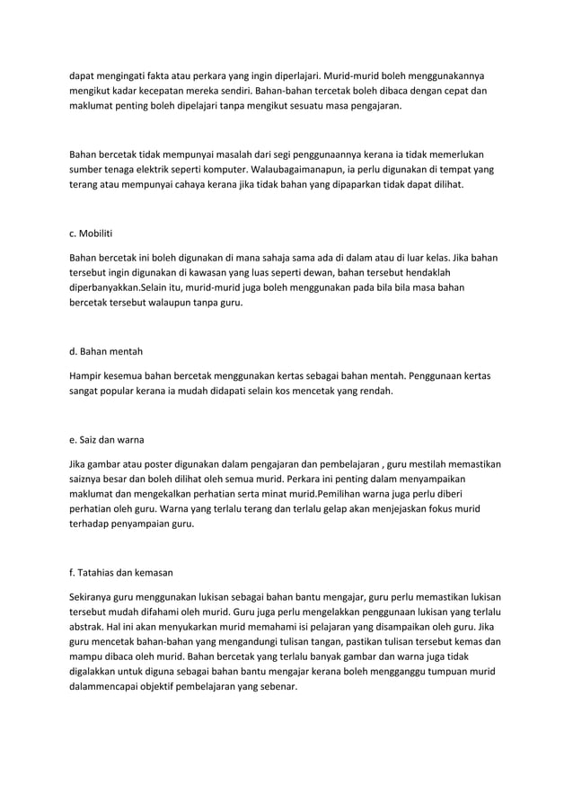 Beberapa ciri penting teori ini dijelaskan seperti berikut | PDF