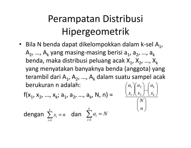 Beberapa distribusi peluang diskrit (1) | PDF