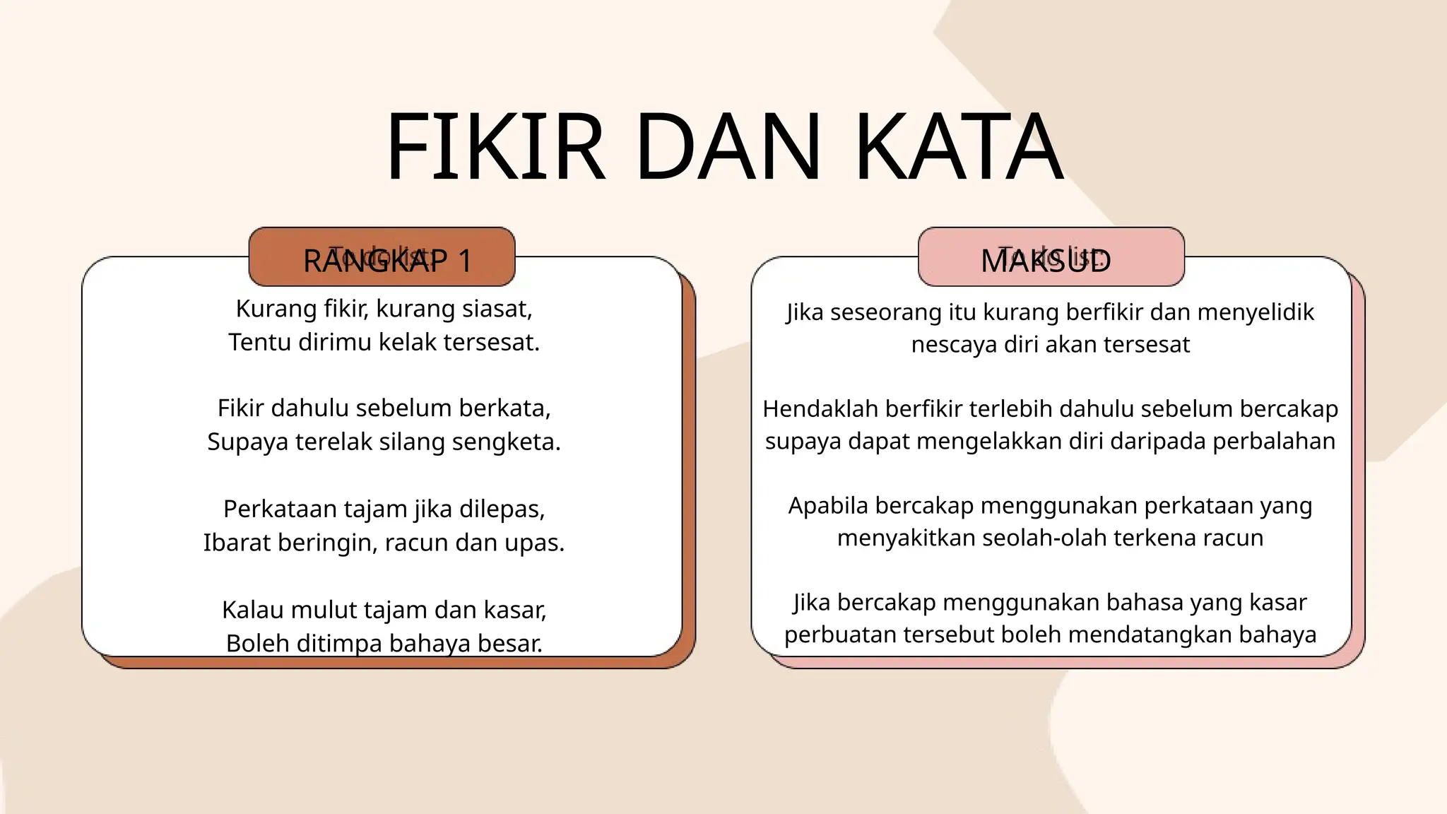 Slide Petua Hidup Karya Zaaba dan definisi | PPTX