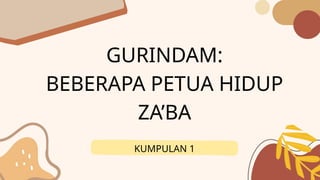 Slide Petua Hidup Karya Zaaba dan definisi | PPT