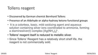 Bebeto tollens' reagent | PPT