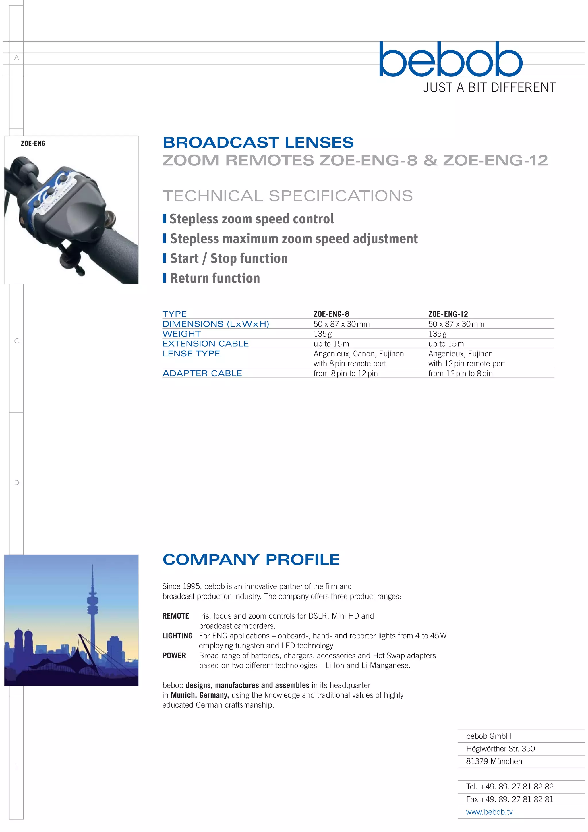 Bebob ZOE-ENG remote | PDF