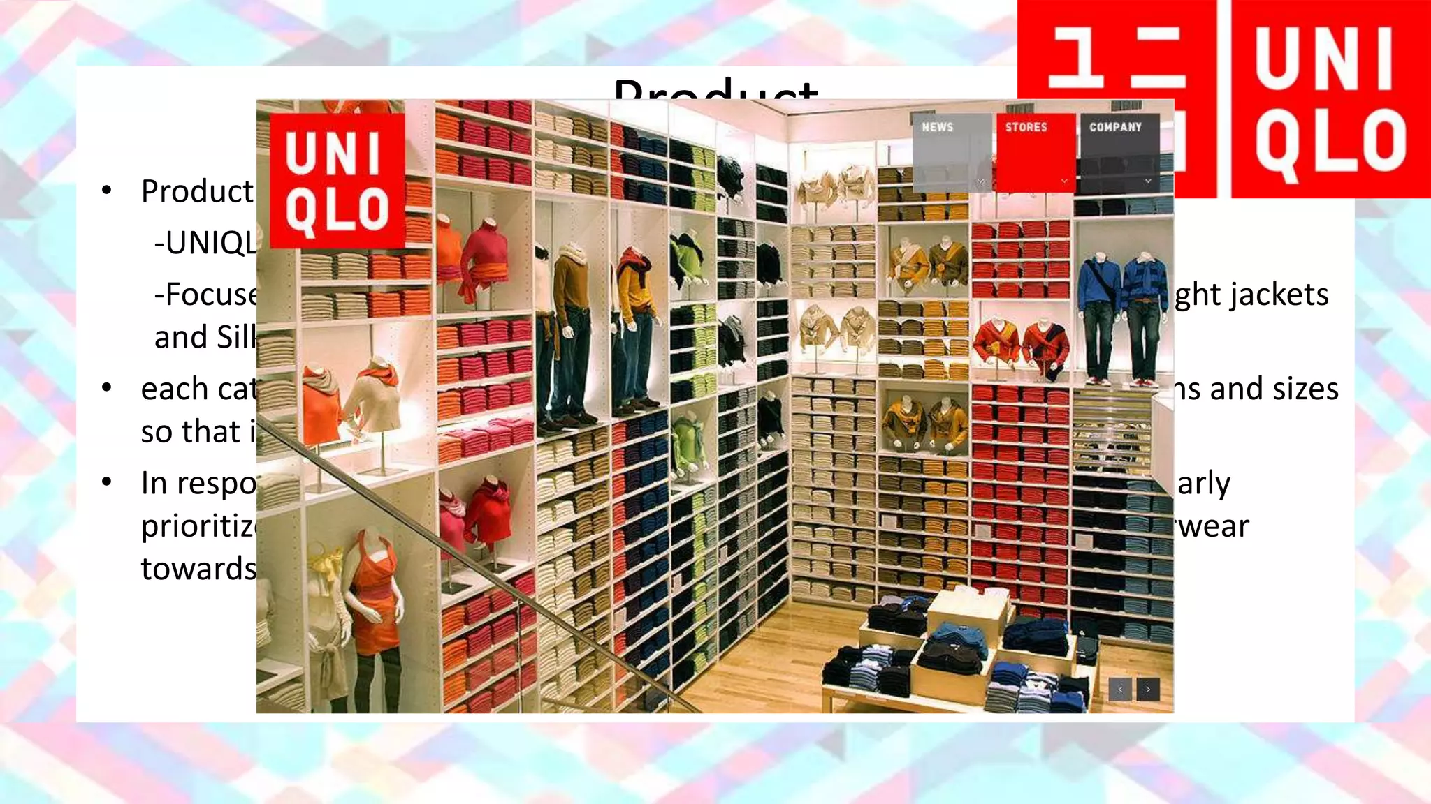 Uniqlo from Marketing concept | PPTX | Apparel Industry | Industries