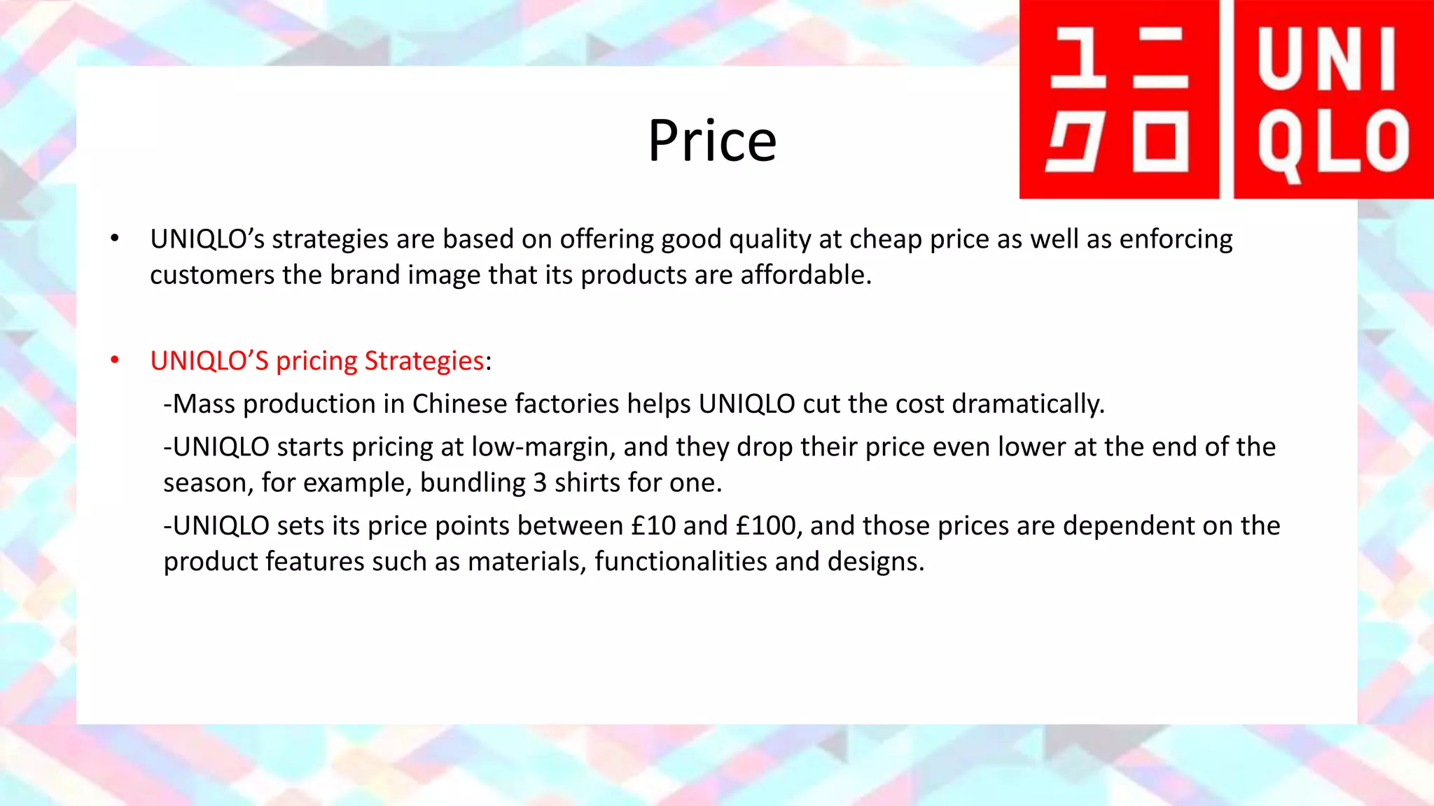 Uniqlo from Marketing concept | PPTX | Apparel Industry | Industries