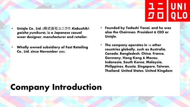 Uniqlo from Marketing concept | PPT