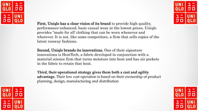 Uniqlo from Marketing concept | PPT