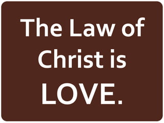 Be burden bearers | PPT