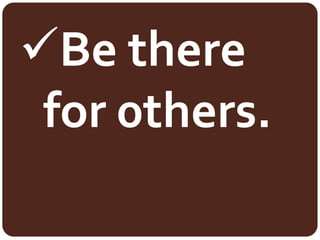 Be burden bearers | PPT