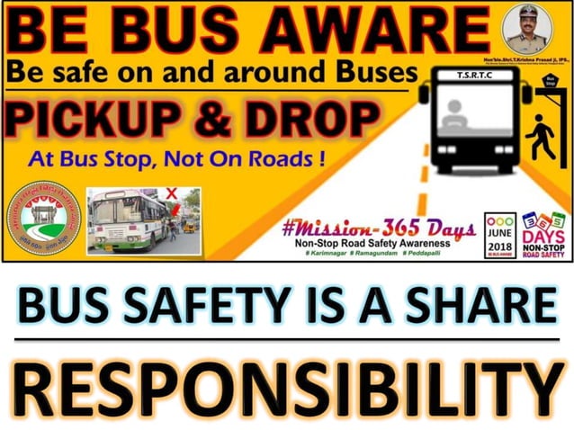 Be Bus Aware ~ Bus Safety Is A Shared Responsibility | PPTX | Rail ...