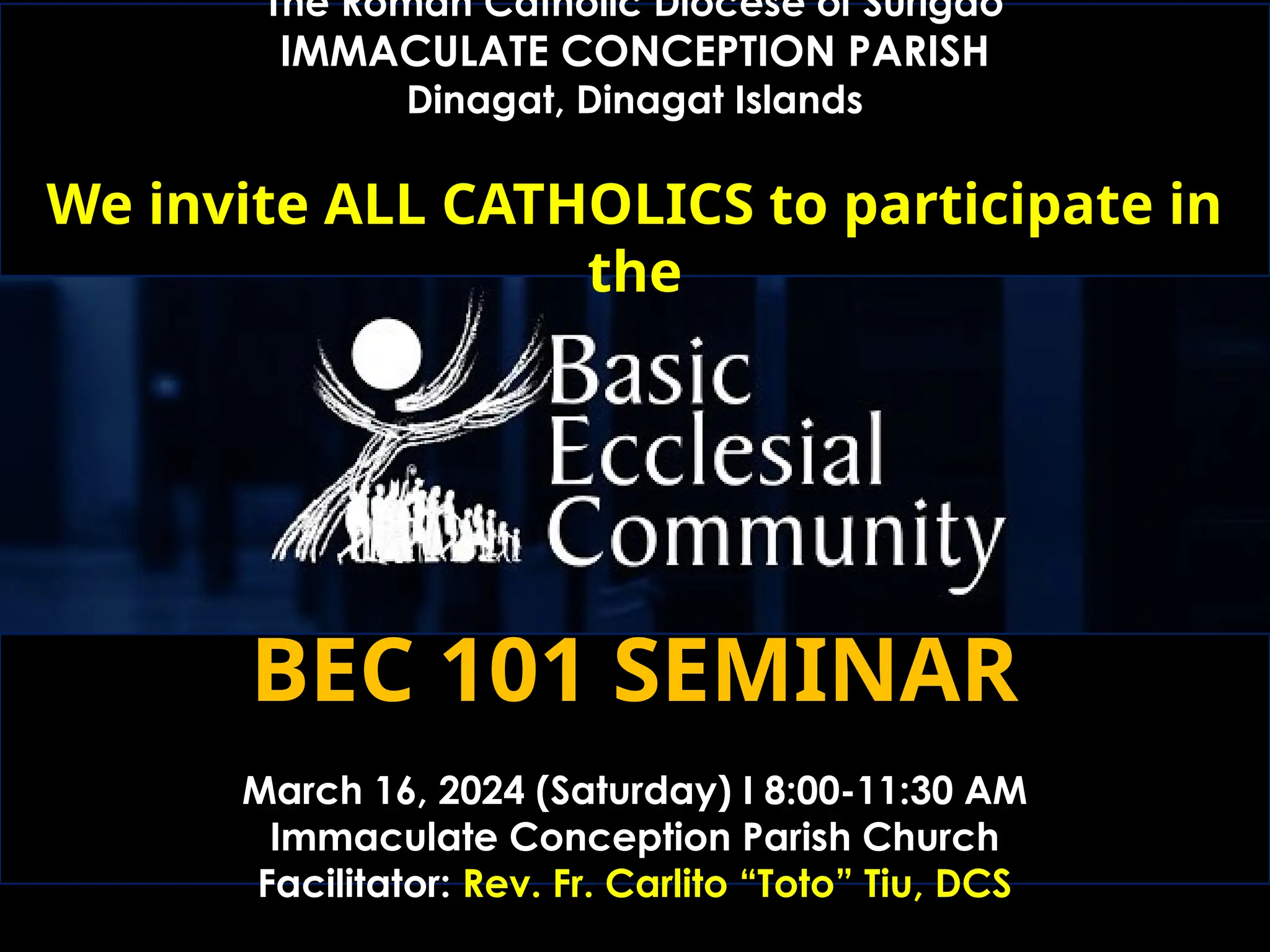 BEC 101 Guide for Basic Ecclesial Communities.pptx | National & Civic ...