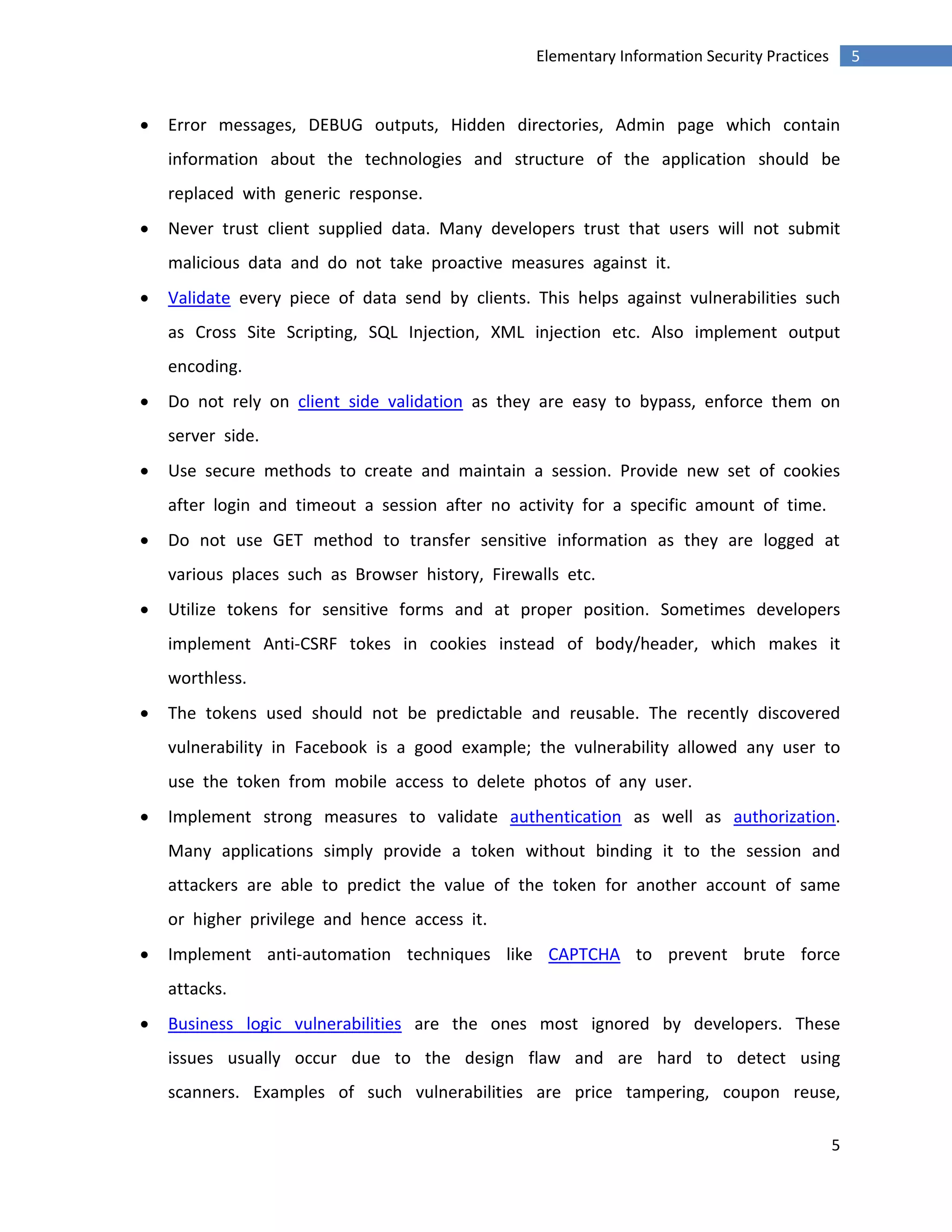 Elementary-Information-Security-Practices | PDF