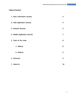 Elementary-Information-Security-Practices | PDF