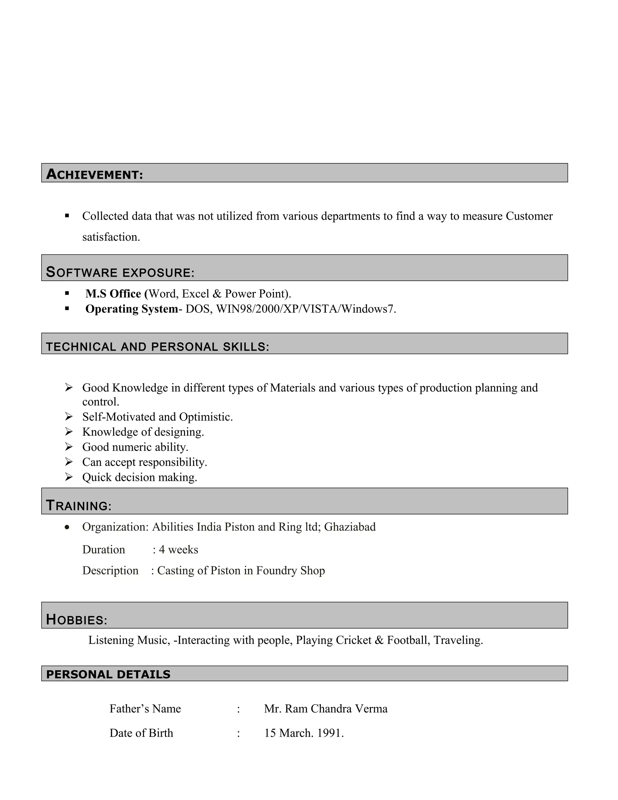 circulum vitae | DOC