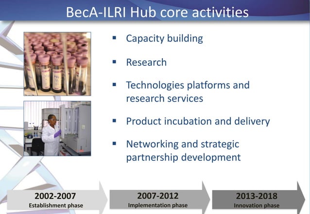 BecA-ILRI Hub: Building bioscience technology platforms for Africa’s ...