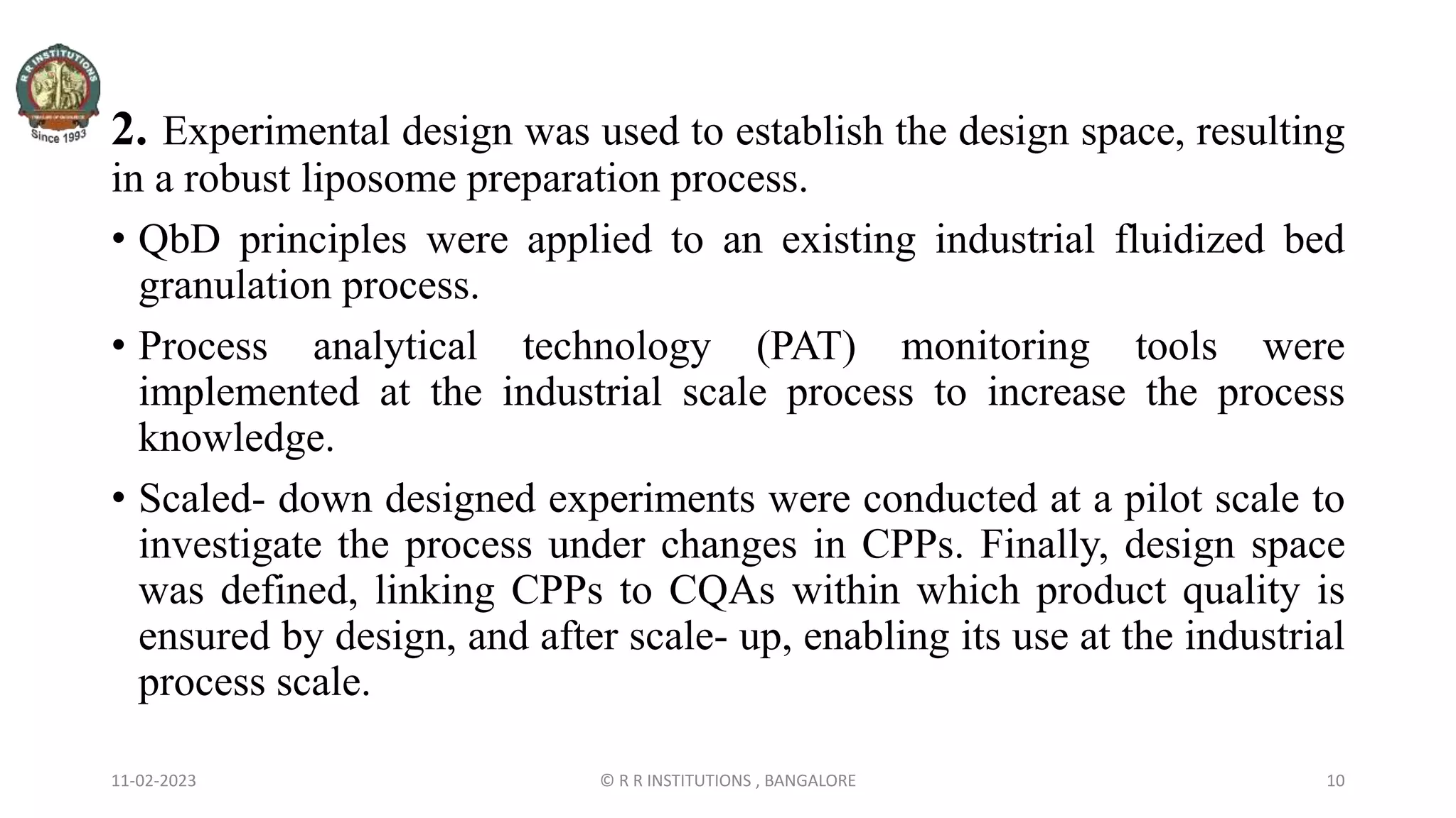 SCIENTIFICALLY BASED QUALITY BY DESIGN(QBD) and APPLICATION.pptx