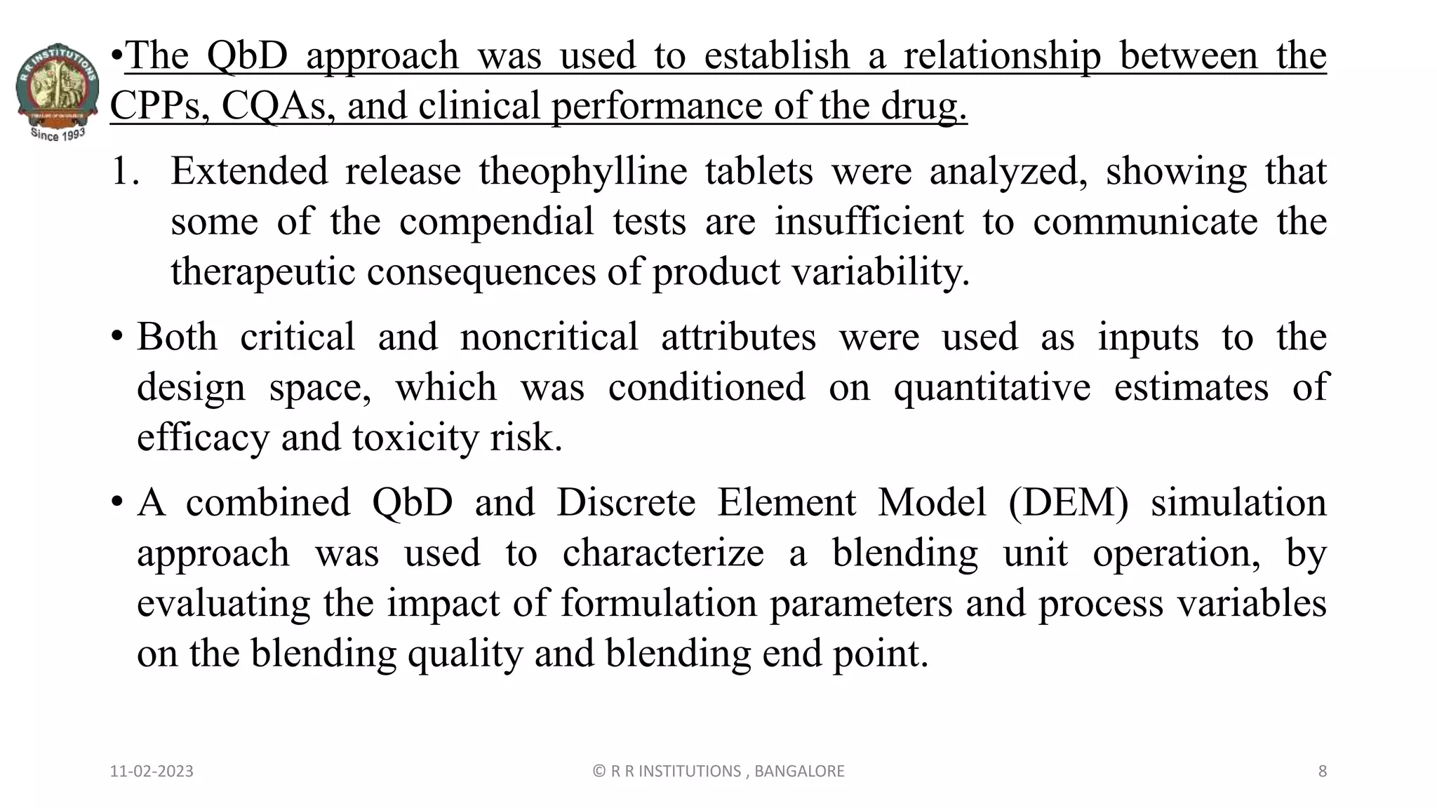 SCIENTIFICALLY BASED QUALITY BY DESIGN(QBD) and APPLICATION.pptx