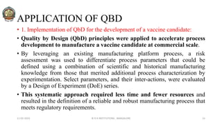 SCIENTIFICALLY BASED QUALITY BY DESIGN(QBD) and APPLICATION.pptx