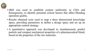 SCIENTIFICALLY BASED QUALITY BY DESIGN(QBD) and APPLICATION.pptx