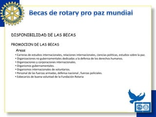 Becas Pro Paz de Rotary International | PPTX