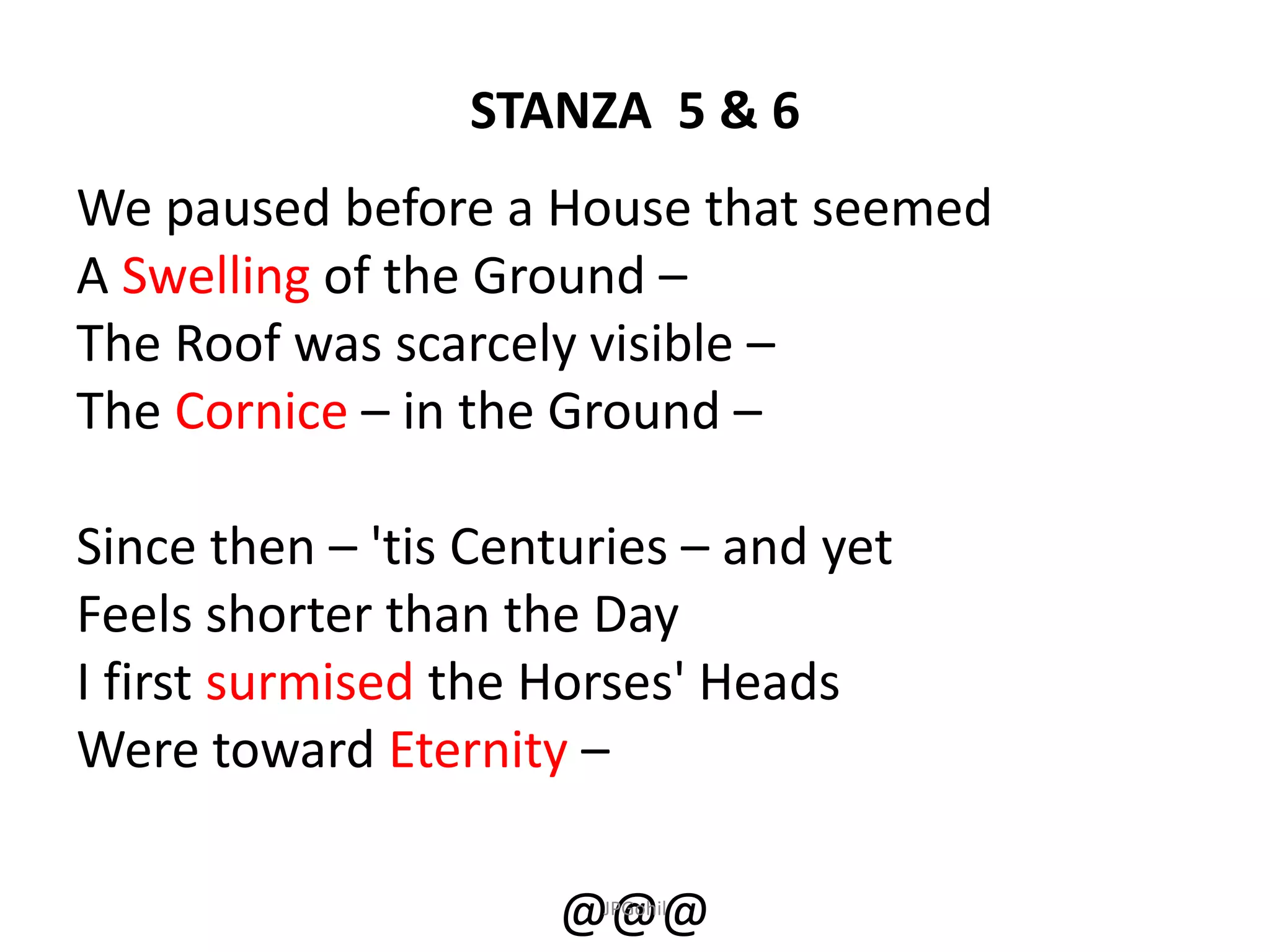 Module-3 American Poetry "Because I Could not Stop for Death By Emily ...