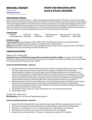 DOXSEY resume 9-12 | PDF