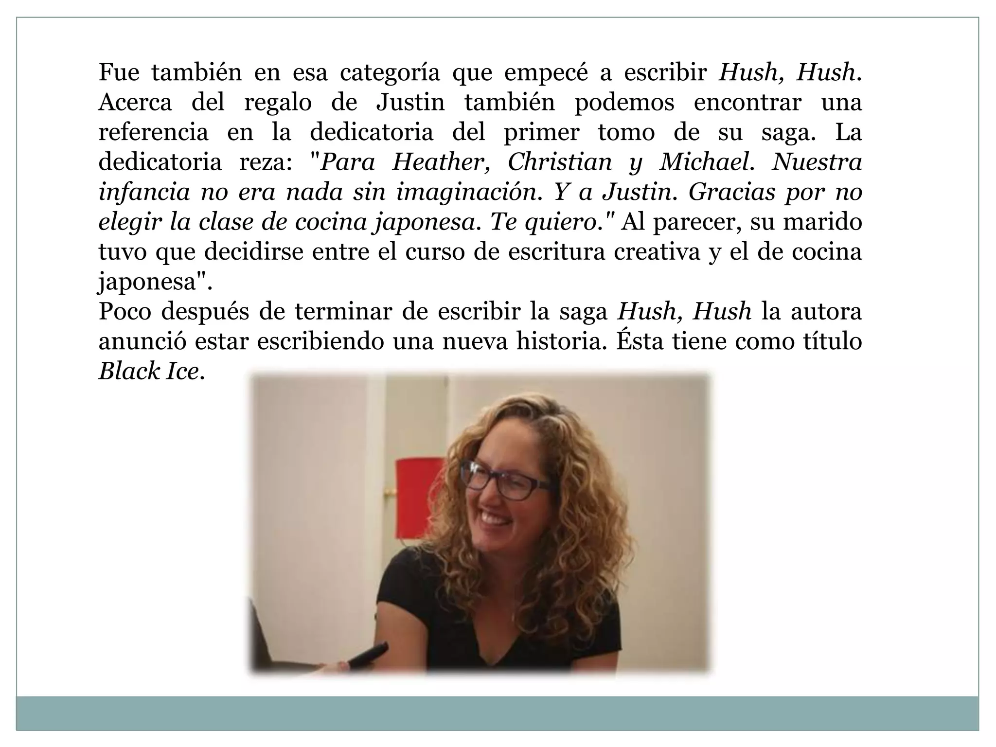 Biografía de Becca Fitzpatrick | PPT