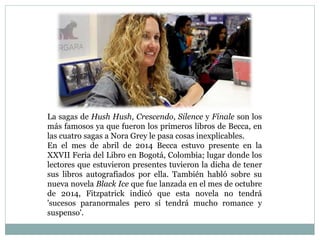 Biografía de Becca Fitzpatrick | PPTX