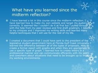 Becca final reflection enc 3250 | PPT