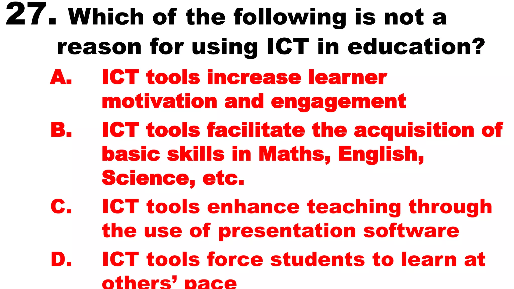 WAEC BECE EXAMS in ICT FOR Junior High Schools Ghana | PPTX