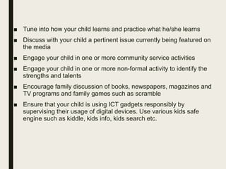 Role of Parents in the Competency Based Curriculum | PPTX