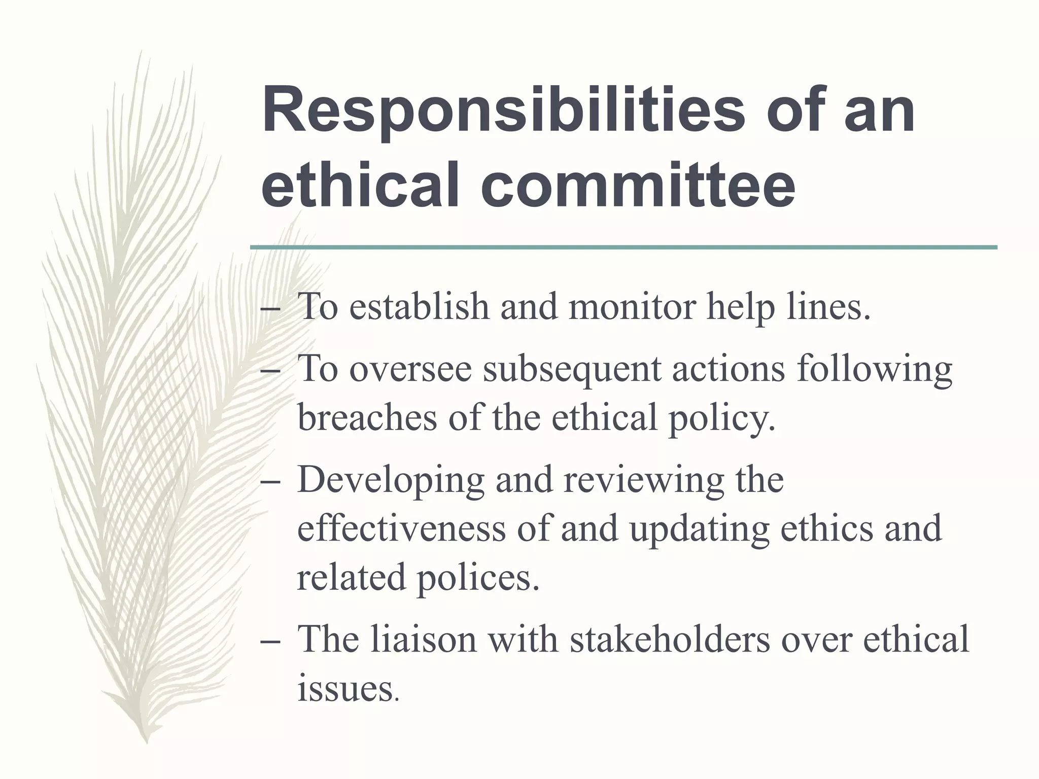 Ethical Committees- Roles and Suggestions for Effectiveness | PPTX