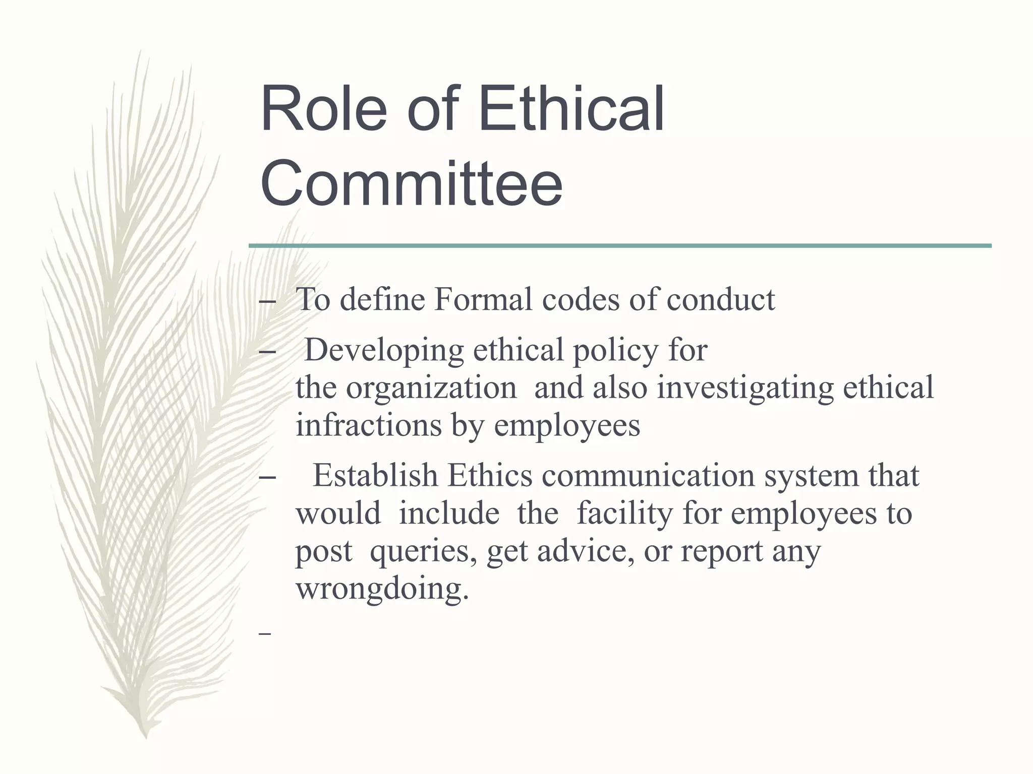 Ethical Committees- Roles and Suggestions for Effectiveness | PPTX