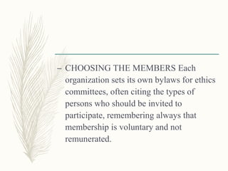 Ethical Committees- Roles and Suggestions for Effectiveness | PPTX