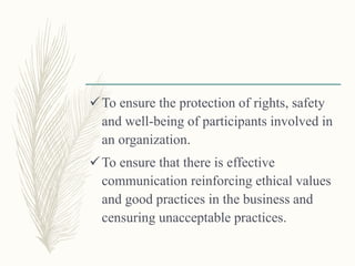 Ethical Committees- Roles and Suggestions for Effectiveness | PPTX