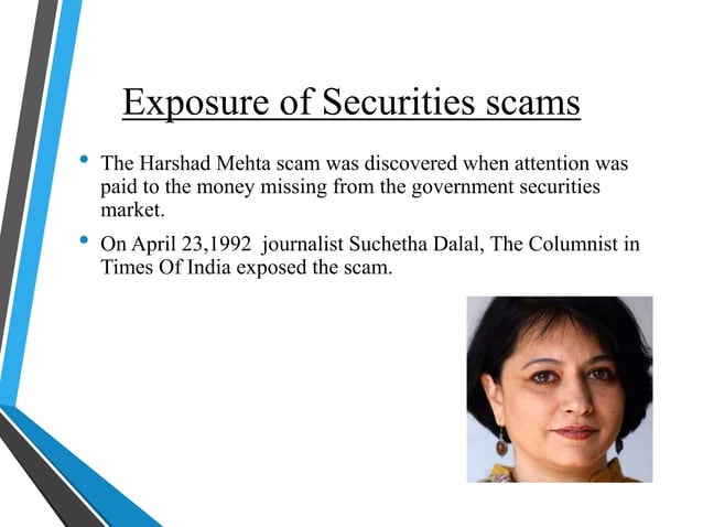 Harshad mehta scam 1992 | PPTX