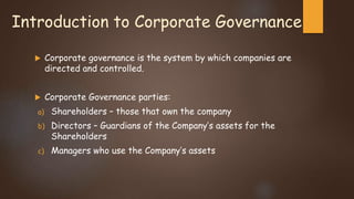 Lehman Brothers - Corporate Governance | PPTX