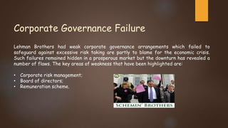 Lehman Brothers - Corporate Governance | PPTX