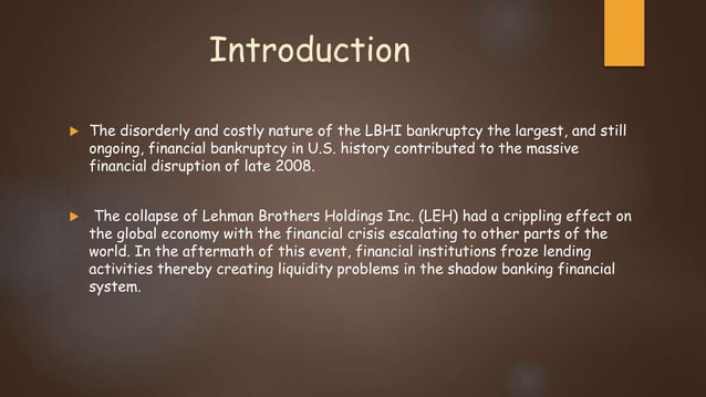 Lehman Brothers - Corporate Governance | PPTX