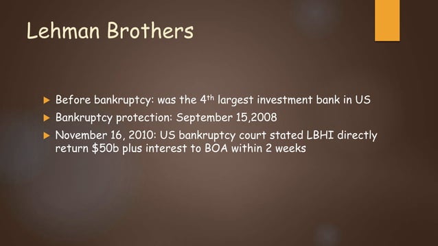 Lehman Brothers - Corporate Governance | PPTX