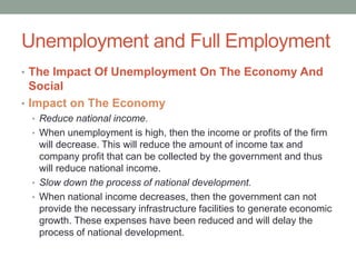 BE Chapter 10 : Inflation And Unemployment | PPTX