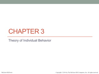 Be chap3 theory of individual behavior | PPTX