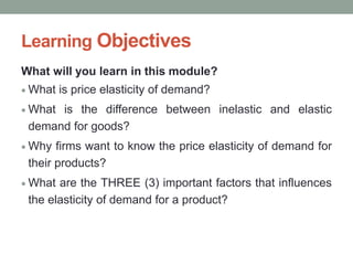 Chapter 3 Quantitative Demand Analysis | PPTX