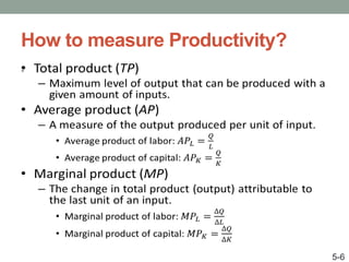 Chapter 5 : The Production Process and Costs | PPTX