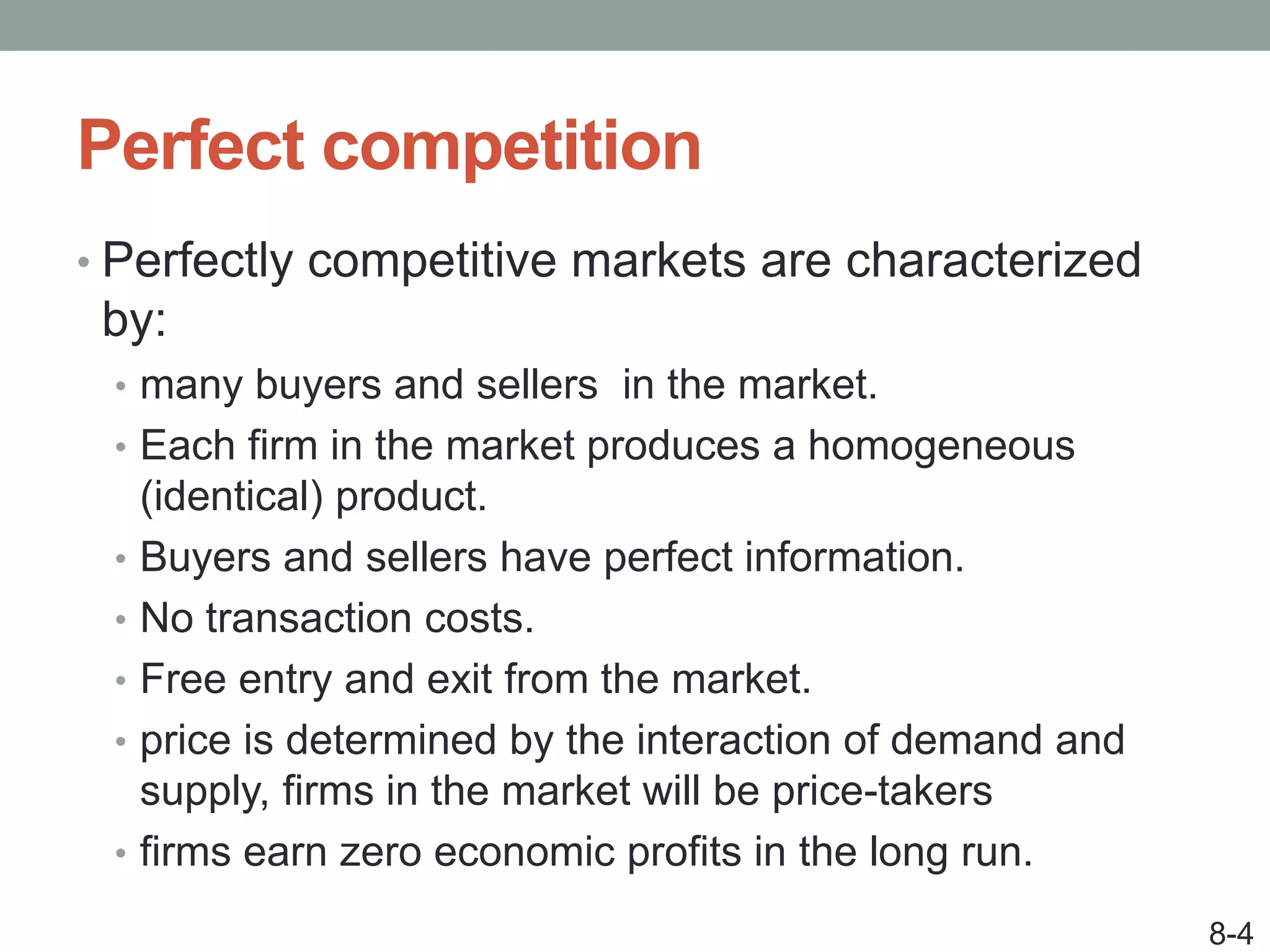 Chapter 6: Competitive, Monopolistic, and Monopolistically Competitive ...